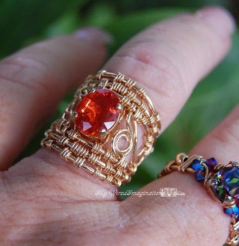 Wire Woven Filigree Rings, Wire Wrap Ring Tutorial, Ring Pattern – My ...