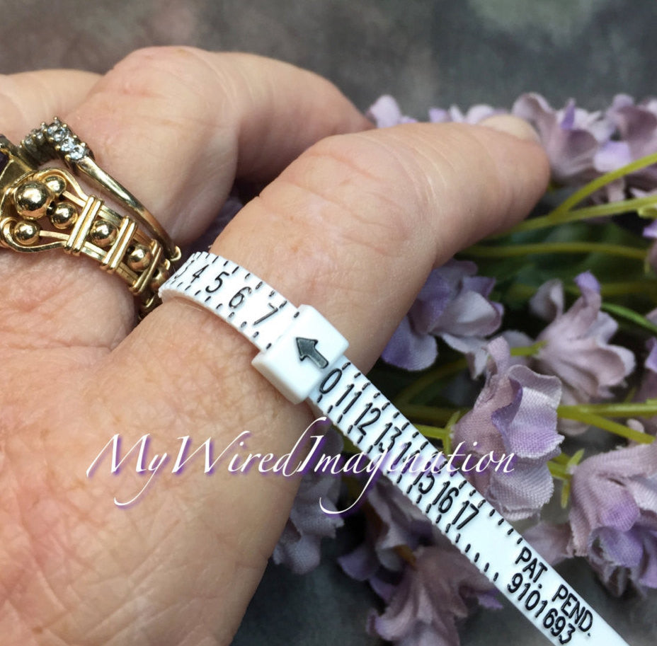 Reuseable Plastic Ring Sizer, Easy To Use, Find Your Ring Size, Adjust ...