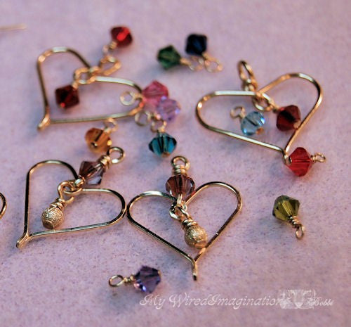 Charming Hearts 1, Wire Wrap Charms, Earrings, Pendants Tutorial – My ...