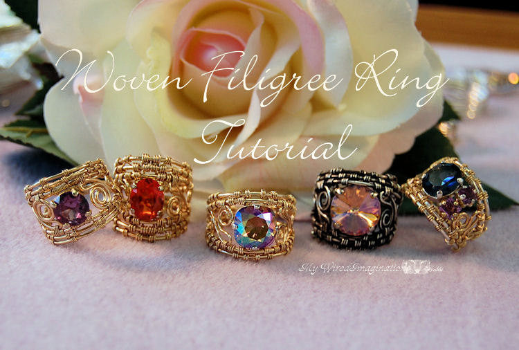 Wire Woven Filigree Rings, Wire Wrap Ring Tutorial, Ring Pattern – My ...